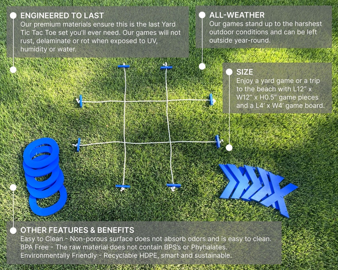All-weather Tic-tac-toe | Giant Tic-tac-toe | Giant Noughts and Crosses ...