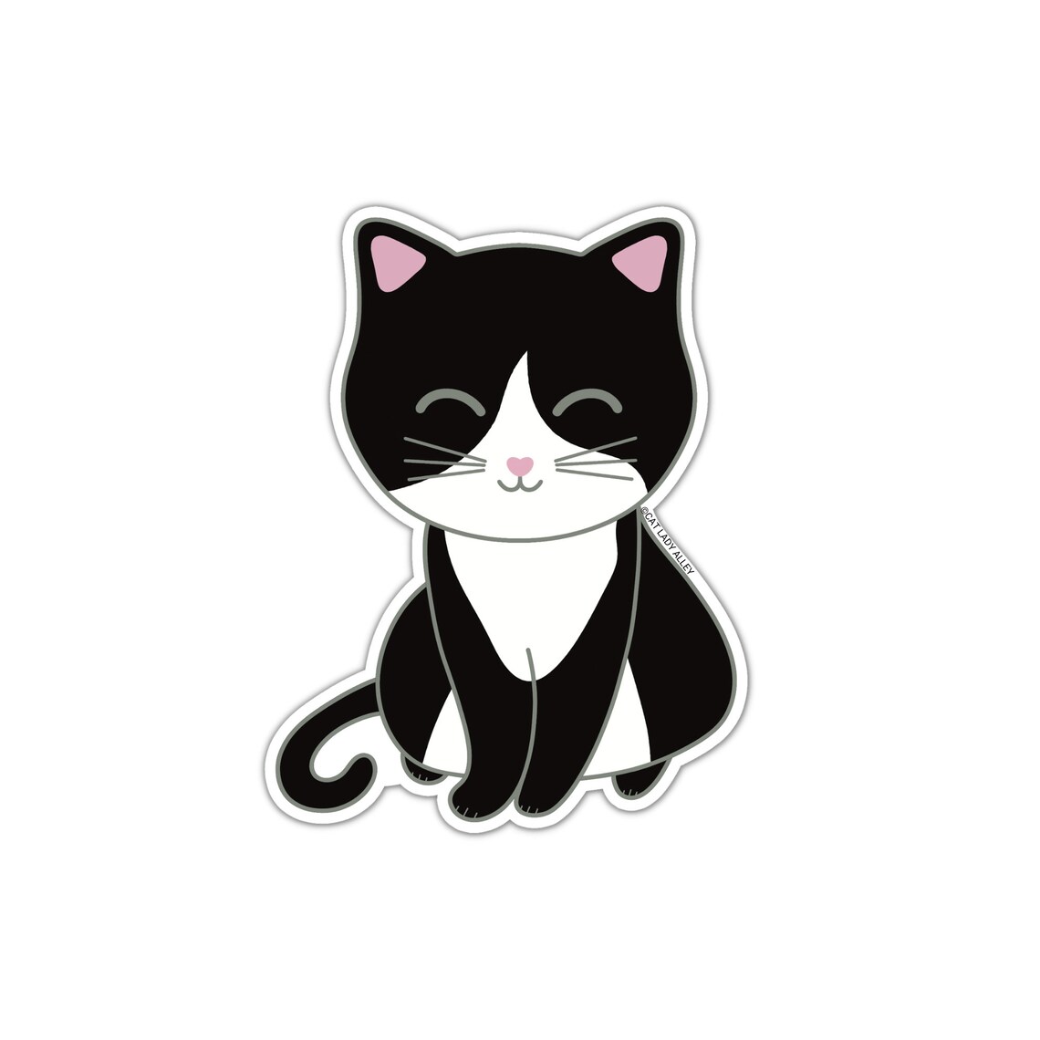 Tuxedo Cat Sticker - Etsy