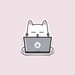 Over-it Cat on Laptop Sticker - Etsy
