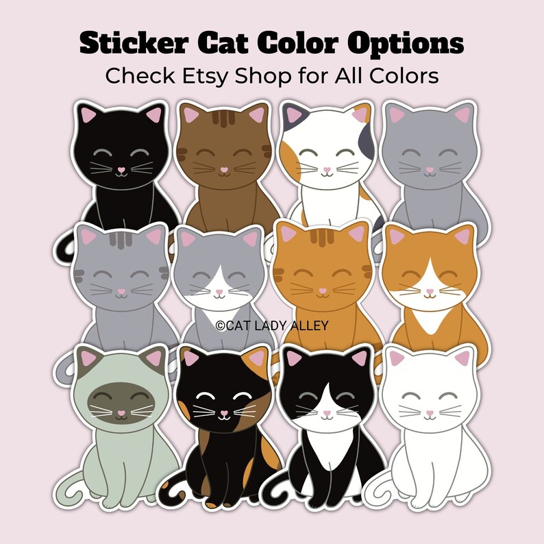 Tuxedo Cat Sticker - Etsy