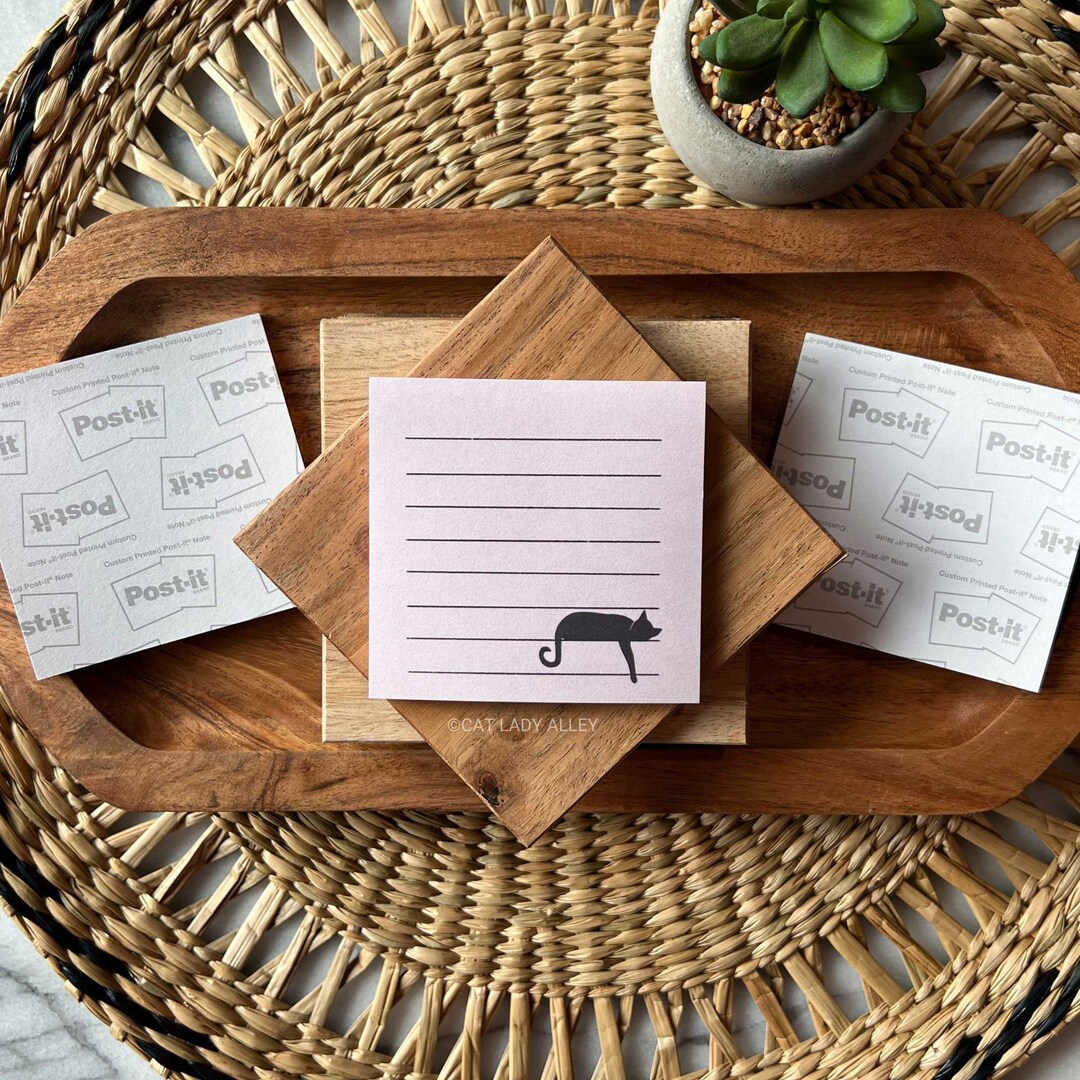 Sleeping Cat Sticky Note | 50 Sheets - Etsy