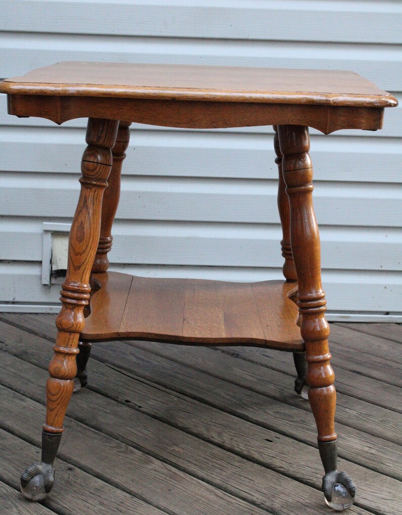 1900 Oak Quarter Sawn Table - Etsy