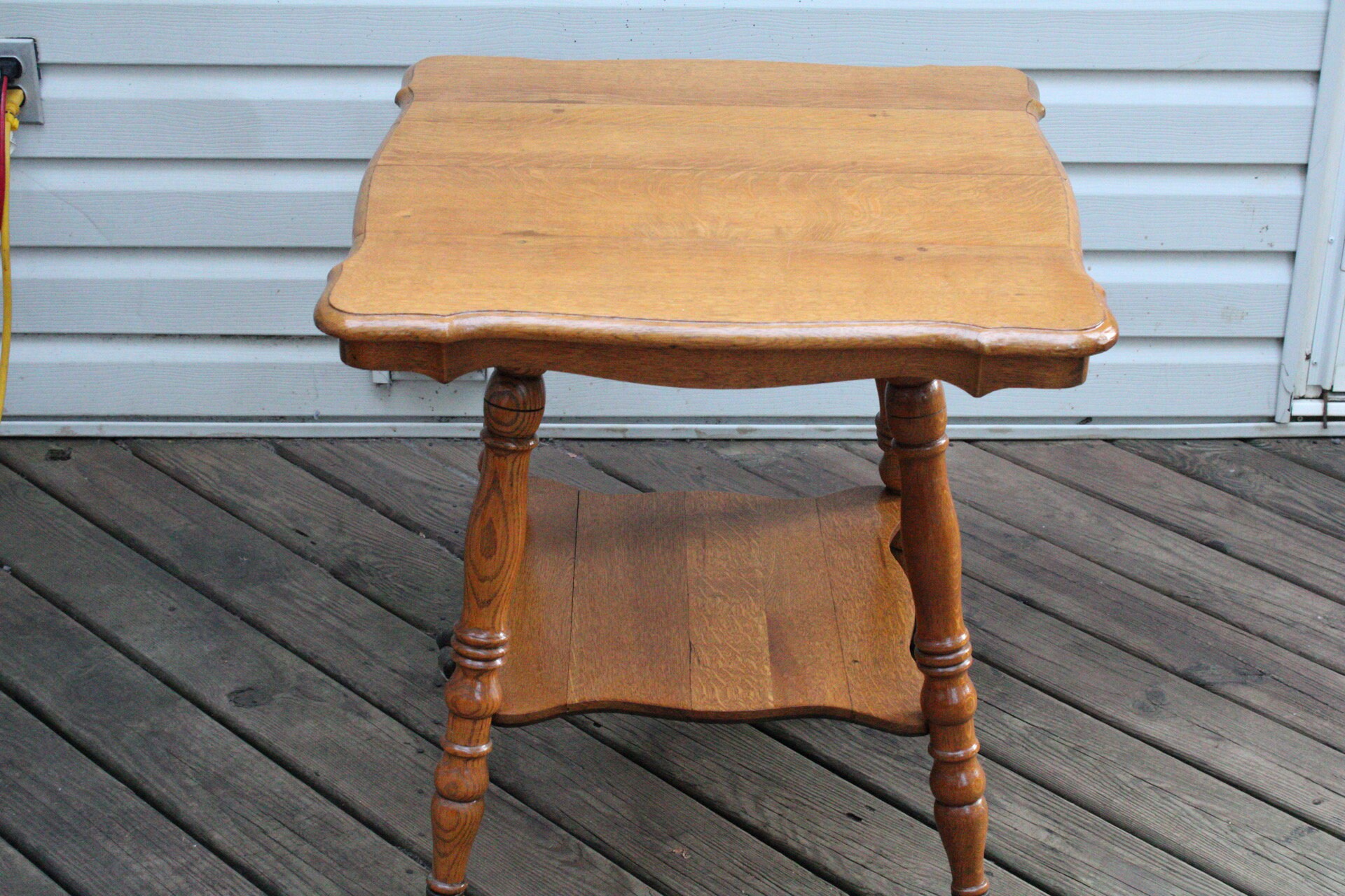 1900 Oak Quarter Sawn Table - Etsy