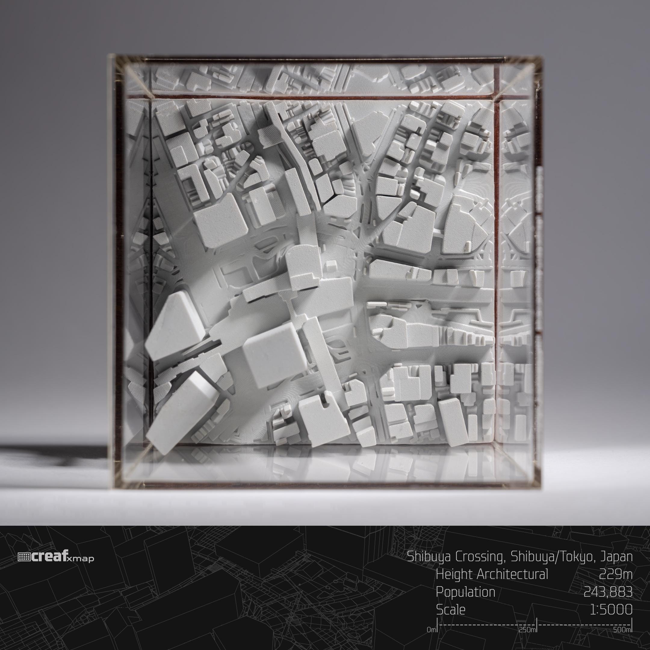 Shibuya Crossing, Shibuya Tokyo 3D City Map – Exquisite 8K SLA Printed ...