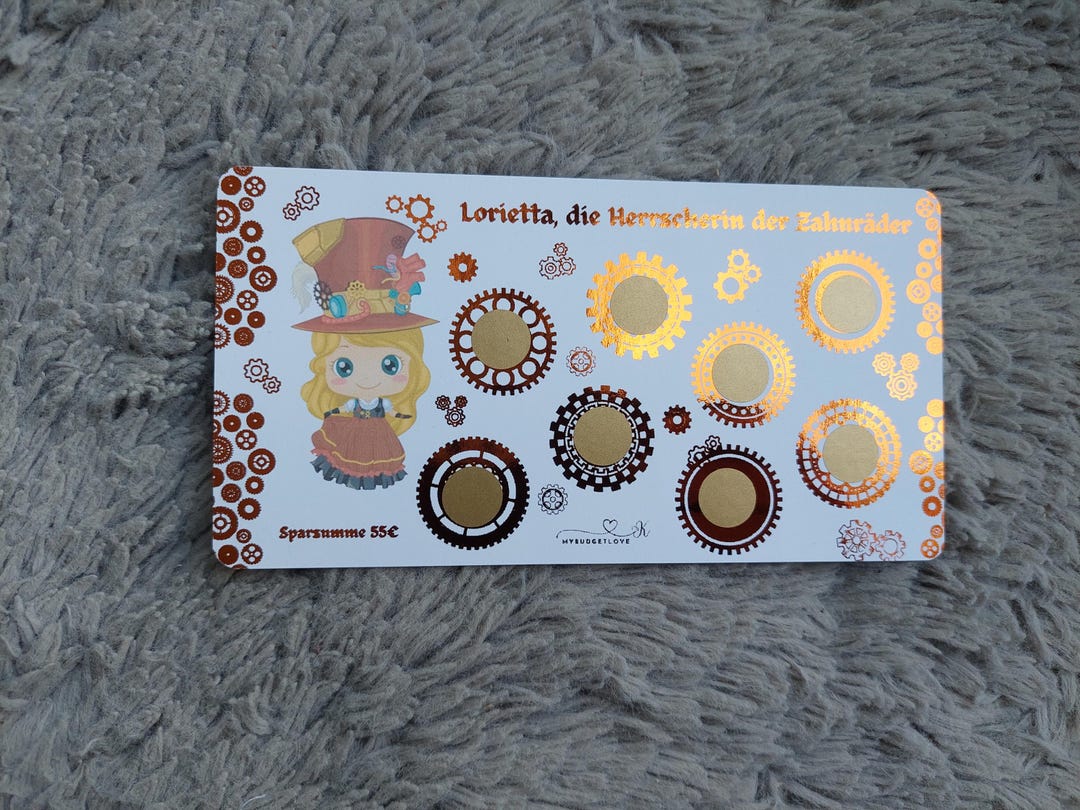 Lorietta Ruler of the Gears Scratch Challenge for the A6 Budget Binder ...