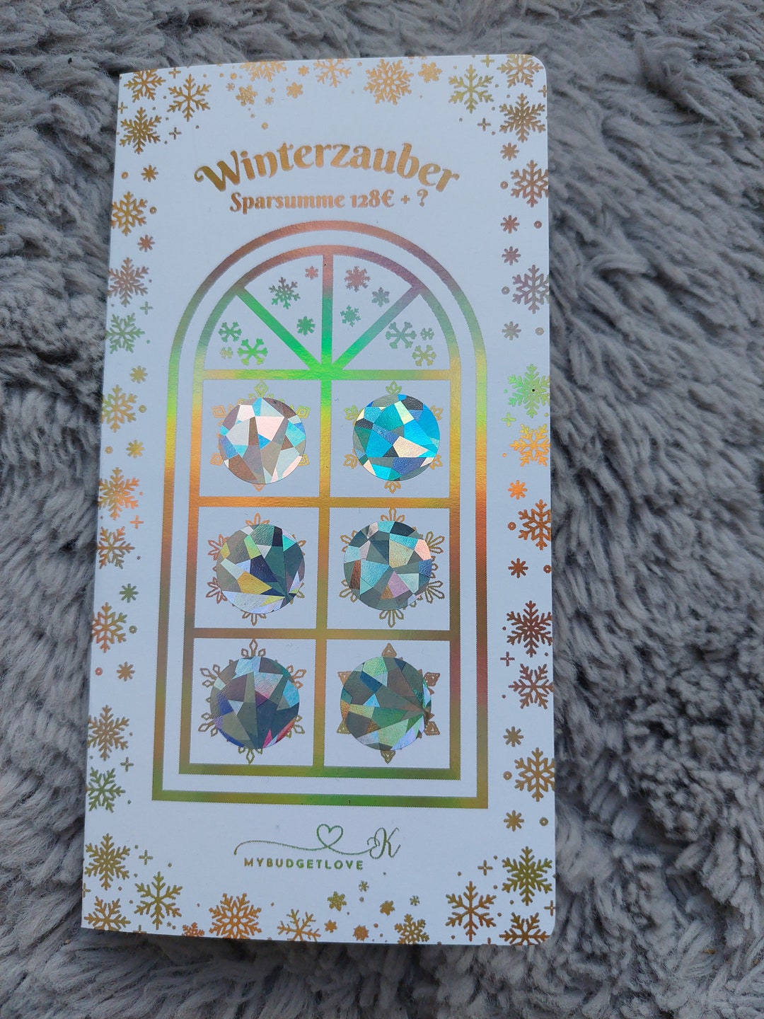 Winter Magic Folding Card Scratch Cubes Challenge for the A6 Budget ...