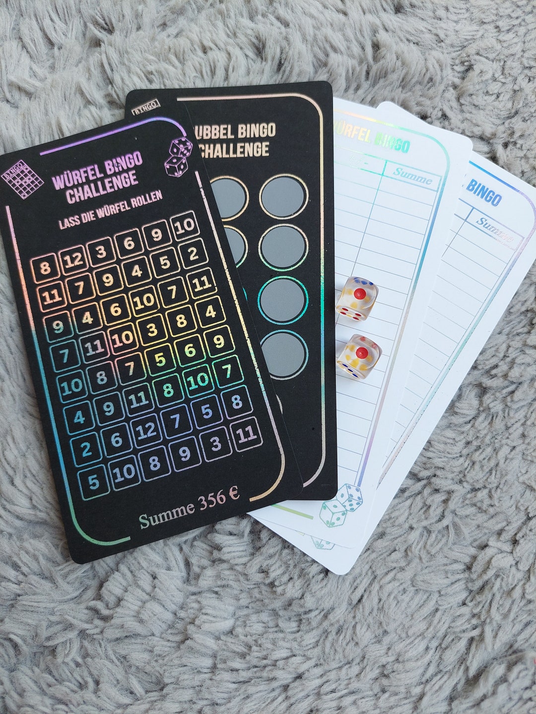 Dice Bingo Soft NEXT LEVEL Dice Scratch Challenge for the A6 Binder ...