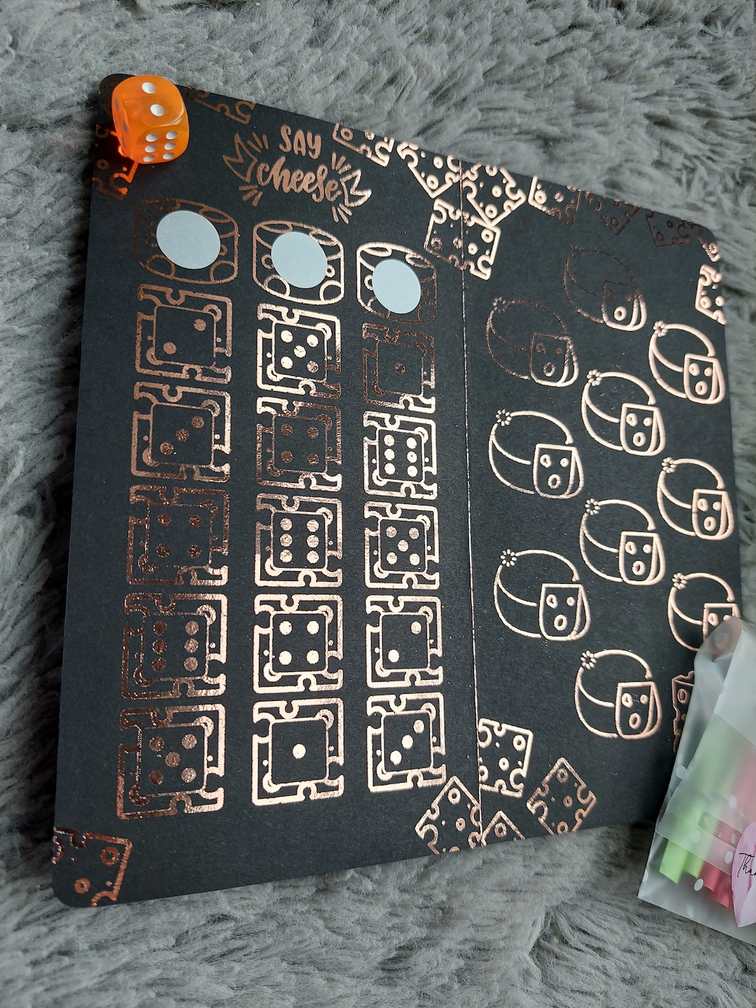 A5 you Catch Mice With Cheese NEXT LEVEL Folding Card Scratch Cube ...