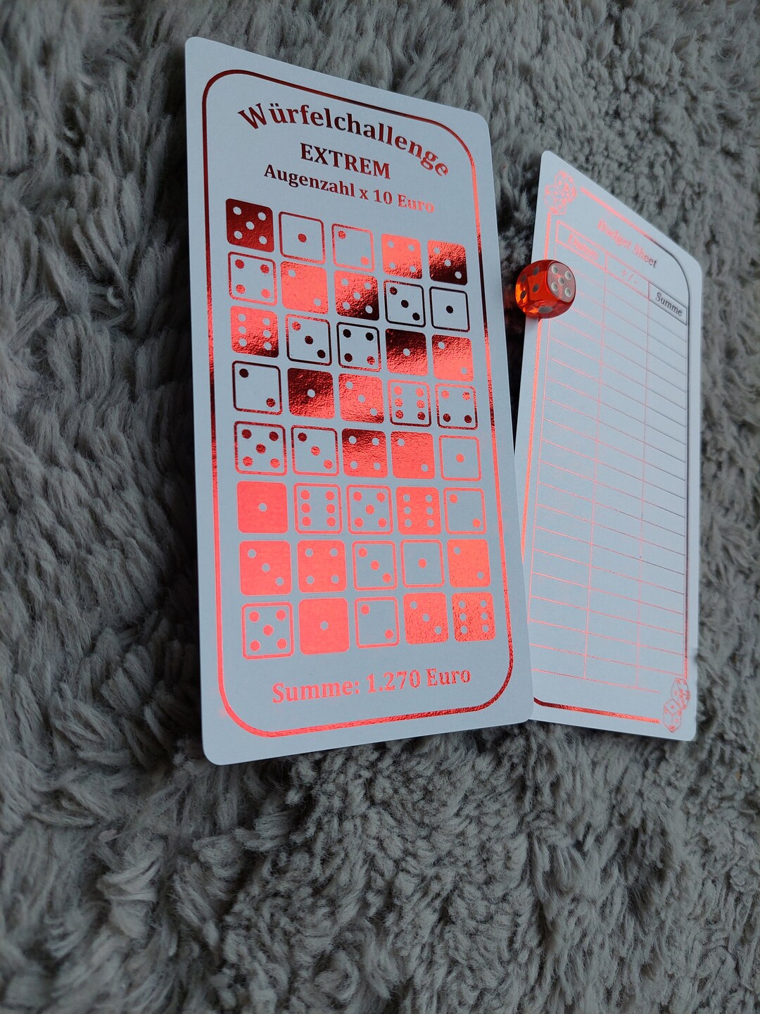 A5 EXTREME Dice Challenge for the A5 Budget Binder, Elegantly Foiled ...