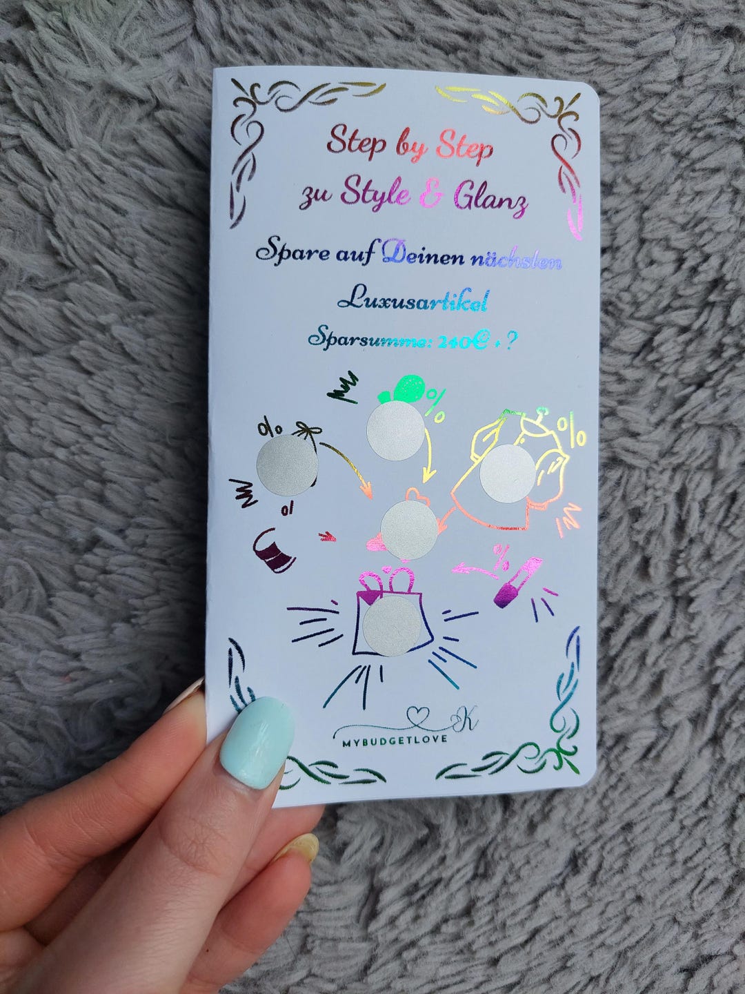 Step by Step to Style & Shine LUXURY 3-fold Card Scratch-off Dice ...