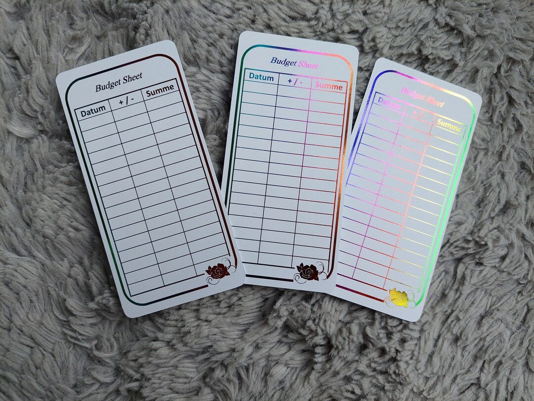 A7 Mini Sheets for the A7 Binder Double-sided Printed With Rose Glitter ...