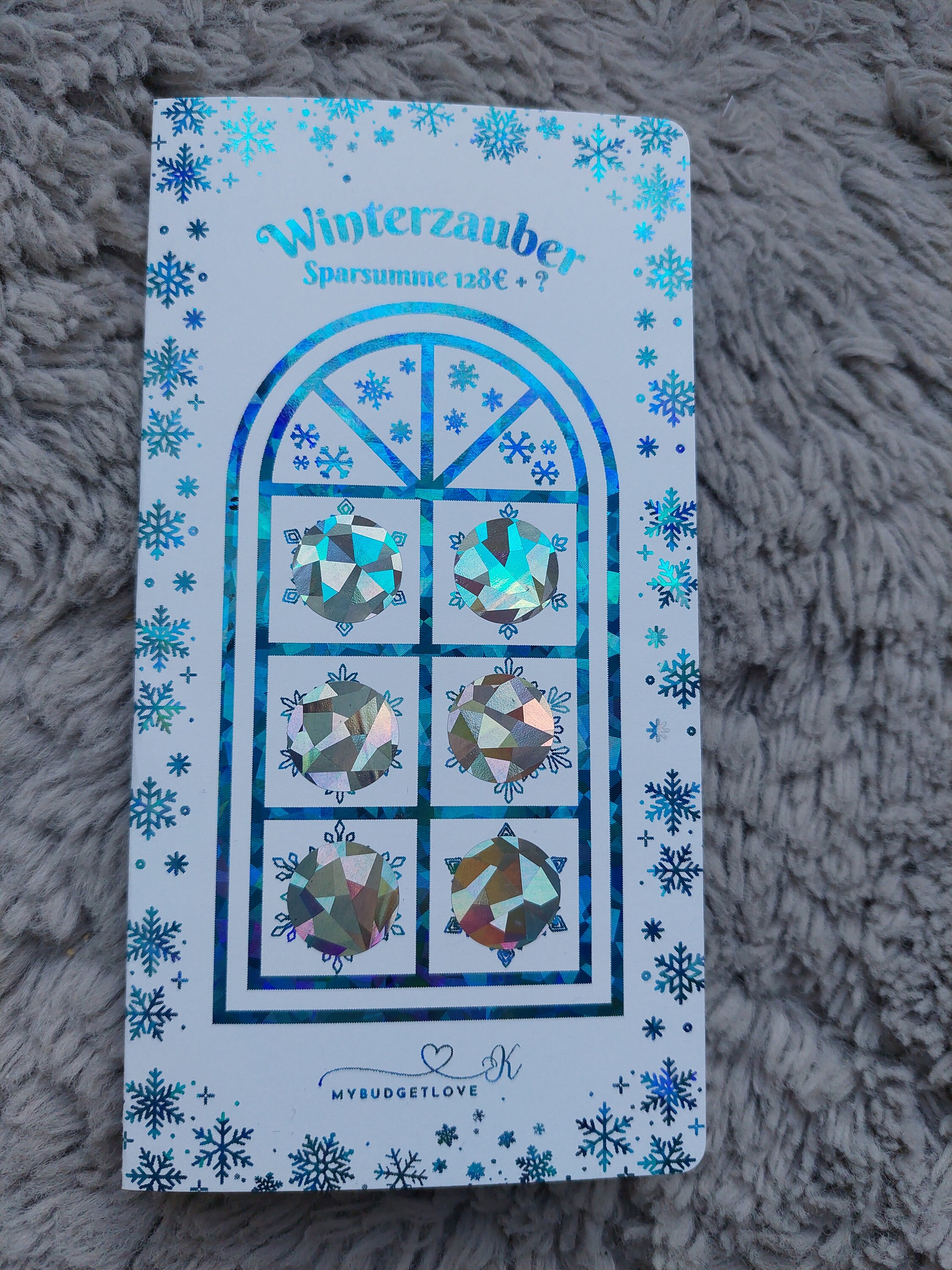 A5 Winter Magic Folding Card Scratch Cubes Challenge for the A5 Budget ...