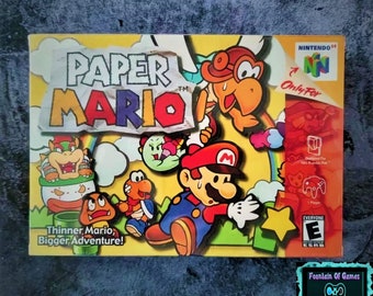Paper Mario N64 Box - Etsy