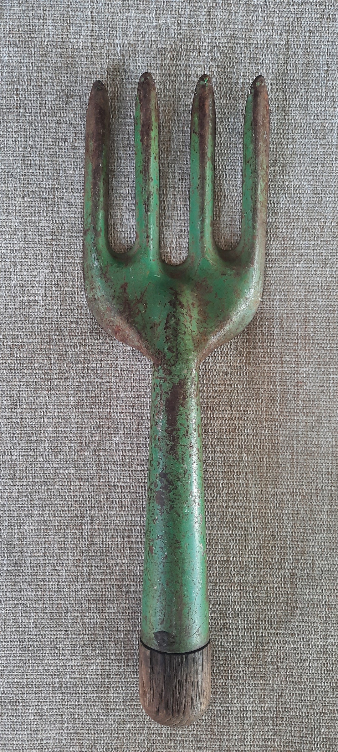 Vintage Hand Pitchfork Gardening Tool. Porch Decoration. Garden Shed ...