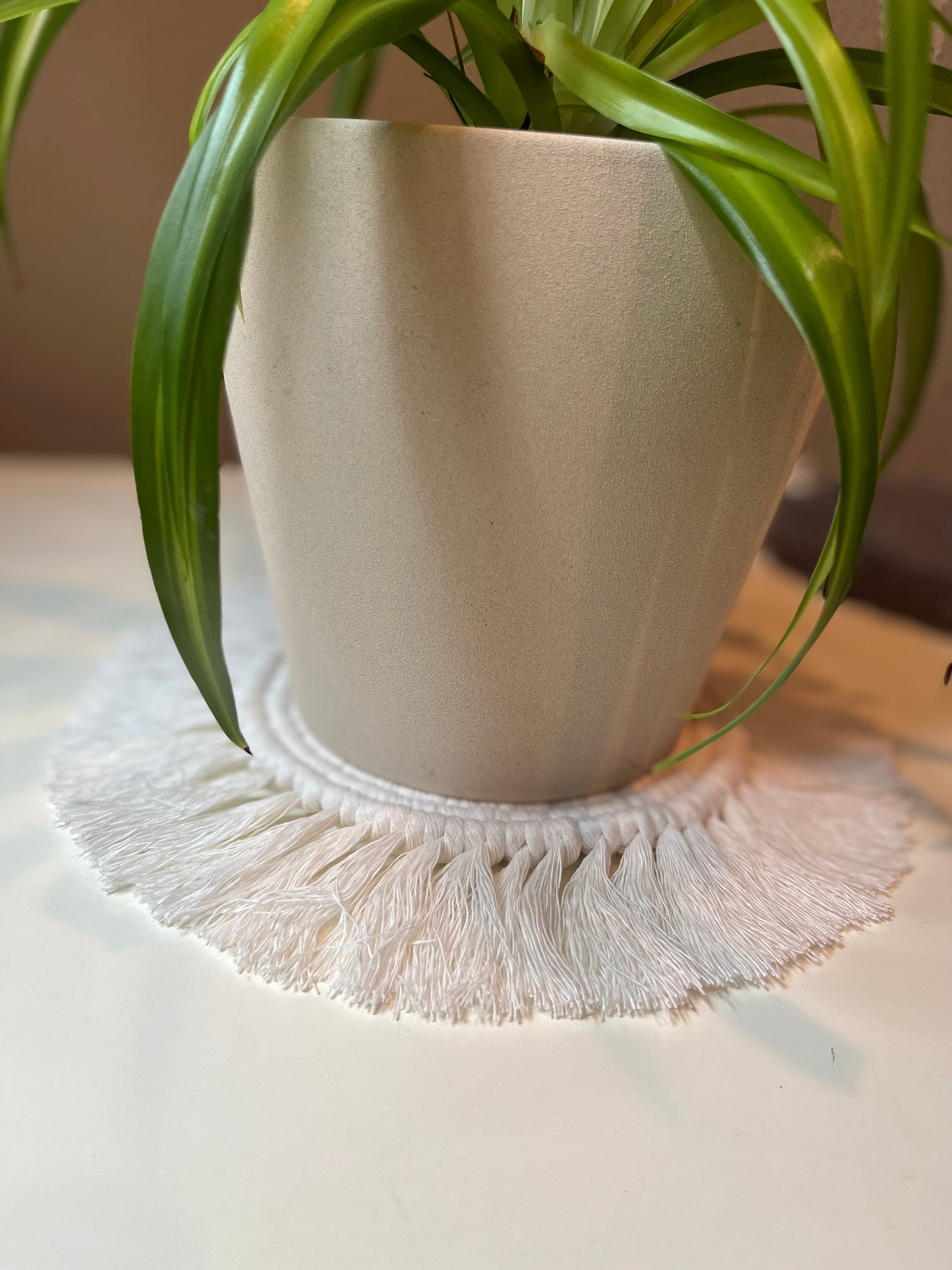 Macrame Coiled Boho Trivet - Etsy