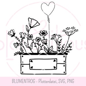 FLOWER TROG Plotter File SVG, PNG, Text Field, Flower Box, Raised Bed ...
