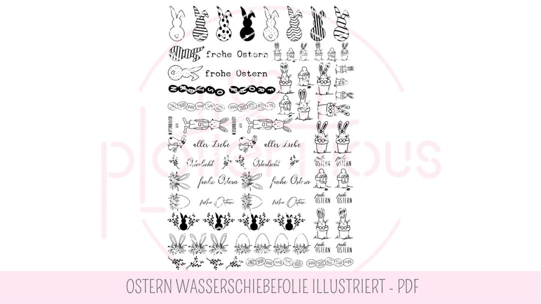 Candle Tattoos Easter - PDF, Waterslide Film, Candle Stickers ...