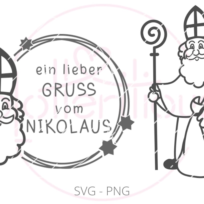 Nikolaus karte vorlage - Etsy.de