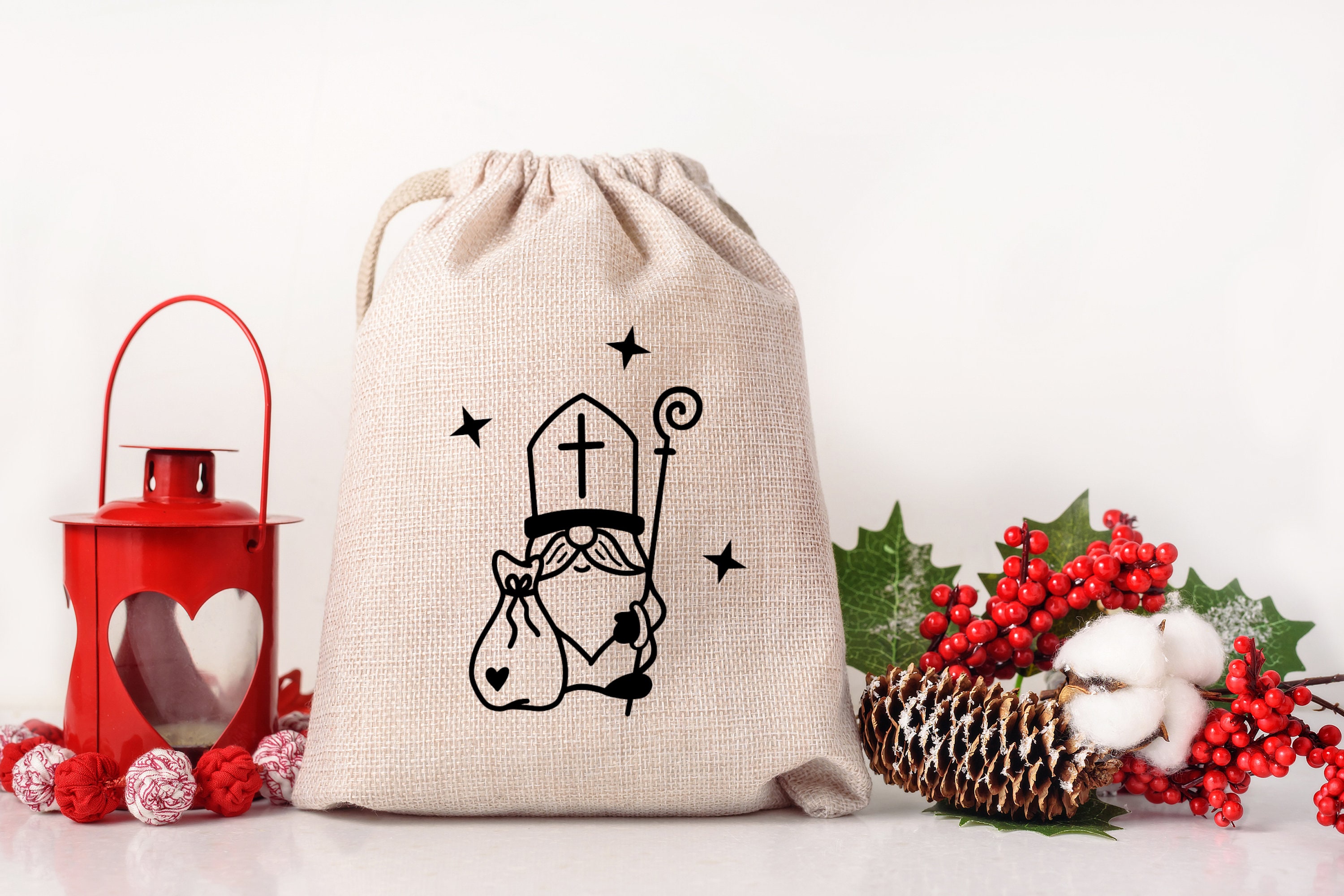 Nikolo Wichtel - SVG, DXF, PNG, heiliger Nikolaus, süßer Nikolaus ...