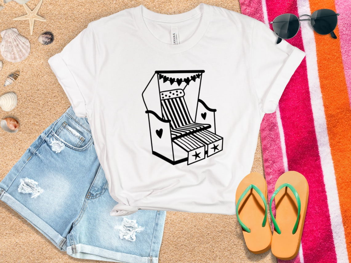 Strandkorb Plotterdatei SVG DXF PNG Sommer Urlaub - Etsy.de