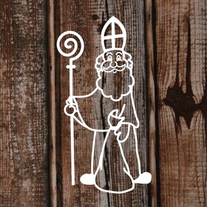 Nikolo Plotterdatei Bundle SVG PNG - heiliger Nikolaus, lieber Gruß vom Nikolaus, kommerzielle ...