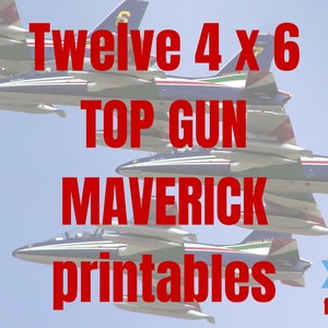 Top Gun Maverick Downloads 4 X 6 High Quality PDF Printables for Party ...