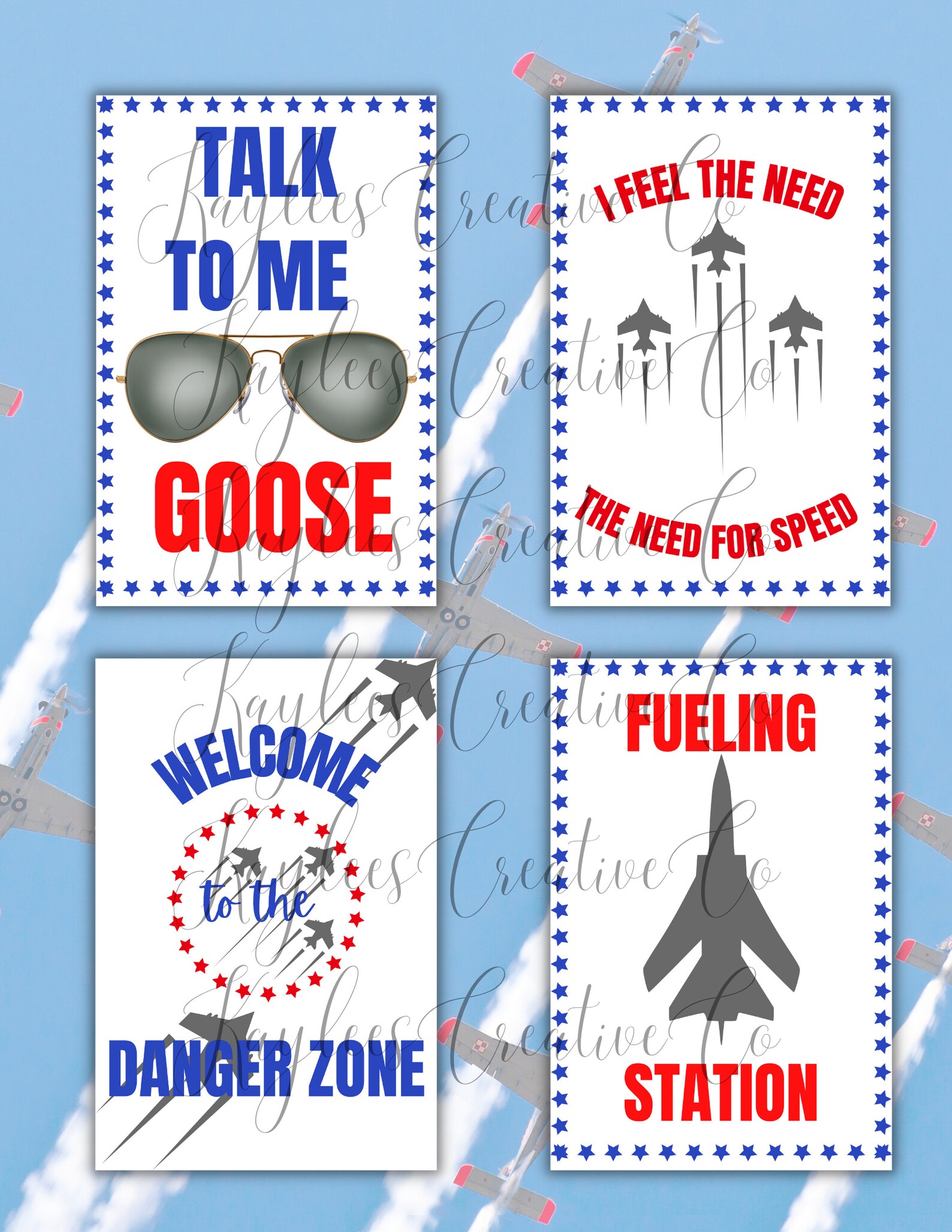 Top Gun Maverick Downloads 4 X 6 High Quality PDF Printables for Party ...