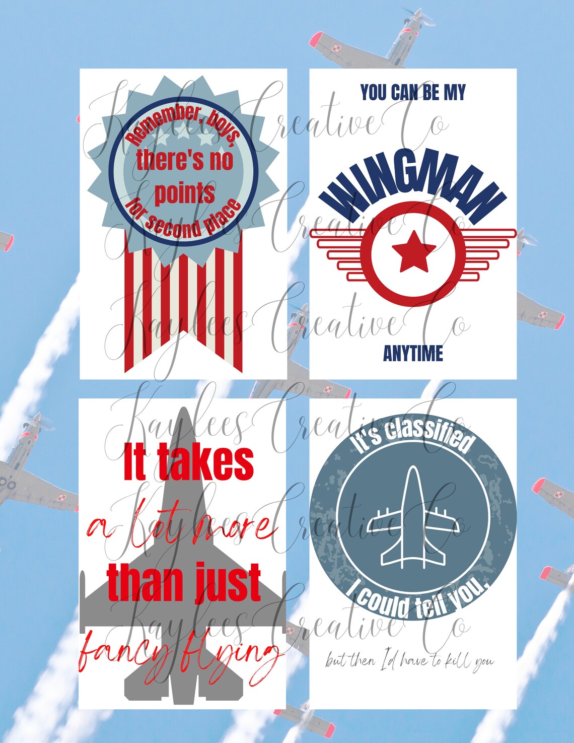 Top Gun Maverick Downloads 4 X 6 High Quality PDF Printables for Party ...