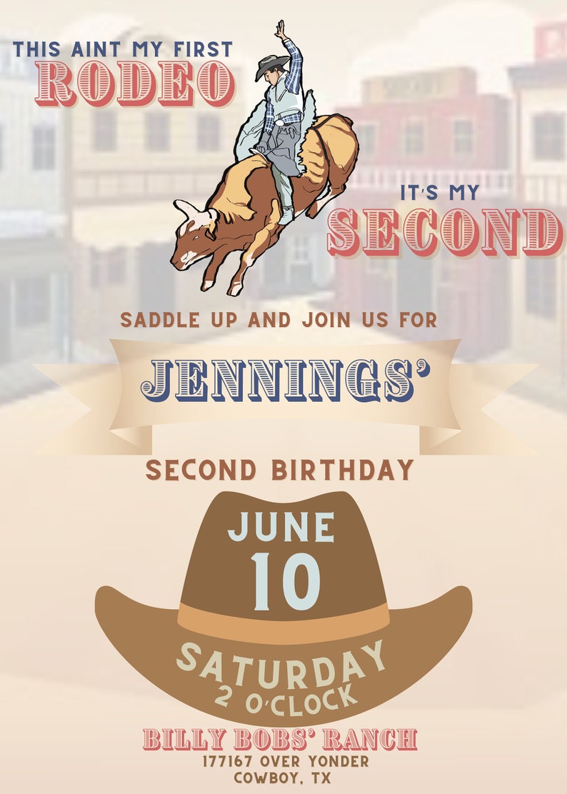 Ain't My First Rodeo It's My Second Birthday - Etsy