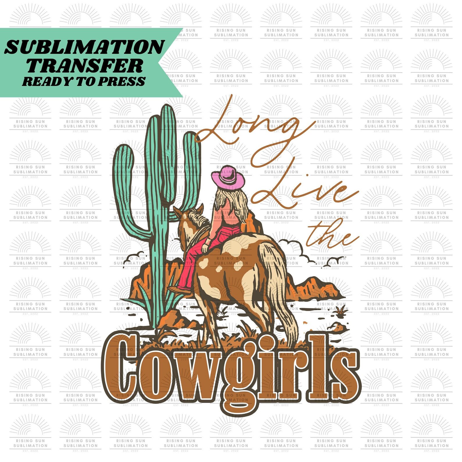 Long Live Cowgirls Design Ready to Press Sublimation - Etsy