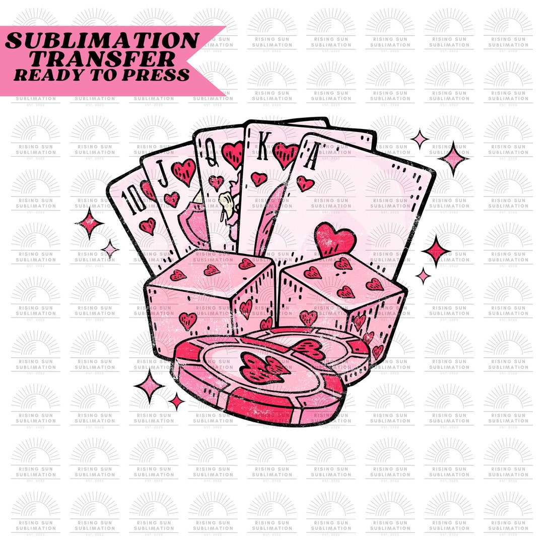 Feeling Lucky Pink Retro, Ready to Press Sublimation Print, Easy ...