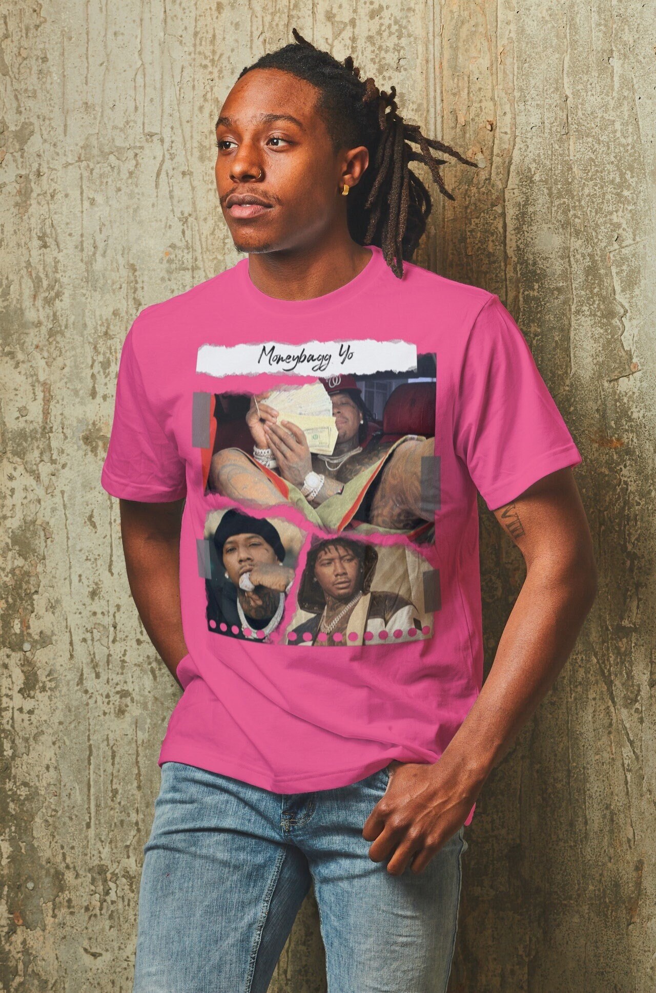 Moneybagg Yo shirt, Moneybagg Yo torn paper shirt sold by Gordon Taylor ...