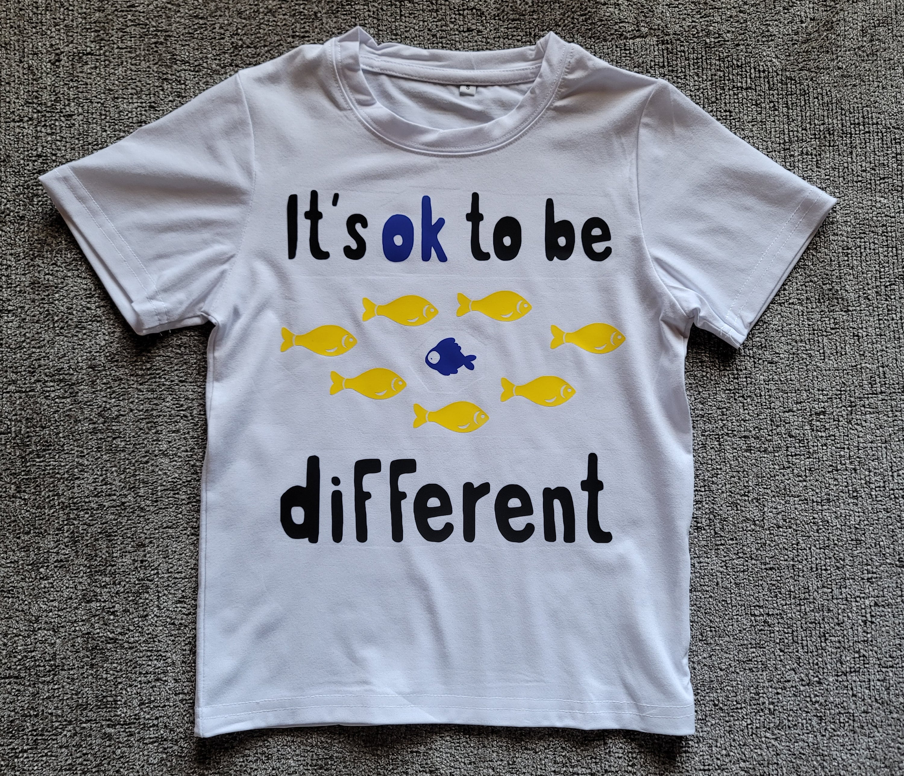 Its OK to Be Different Down Syndrome Fish Youth T-shirt - Etsy