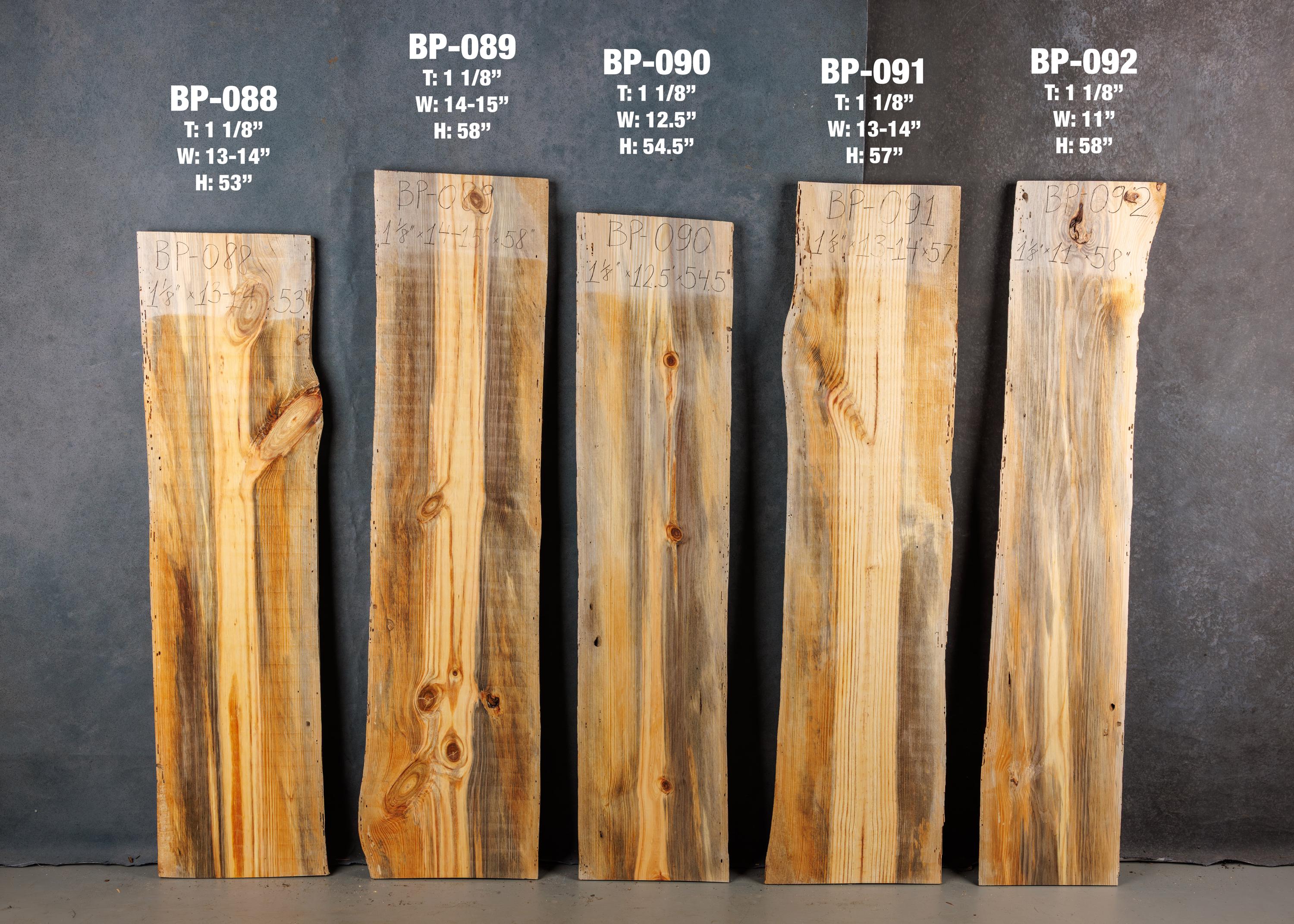 Blue Pine Wood Slabs, Rare Find Rainbow Pine, Live Edge Boards, DIY ...