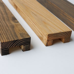 Slim Wood Wall Pockets 12-14" X 3" Vases | Made From Pine Tree Wood ...