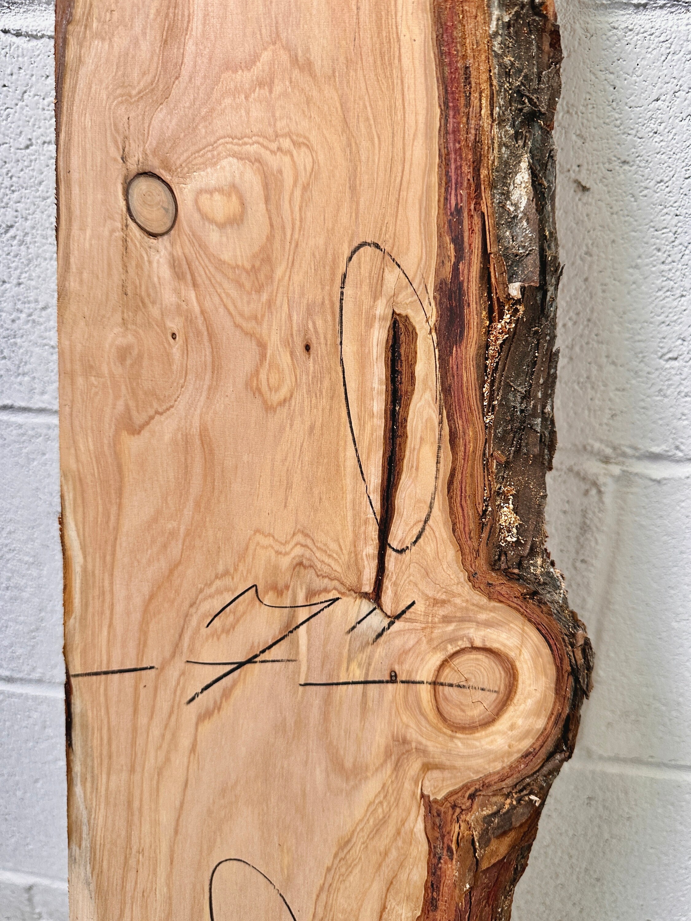 Cypress Wood Slab CY043 Live Edge Board, DIY Woodworking Supplies ...
