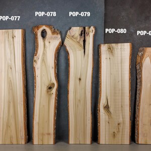 Tulip Poplar Wood Slabs, Live Edge Boards for Tabletop, DIY Woodworking ...