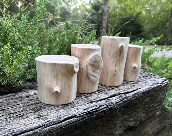 Small Cypress Tree Log Stumps Debarked | Rustic Wedding | Rustic Table ...