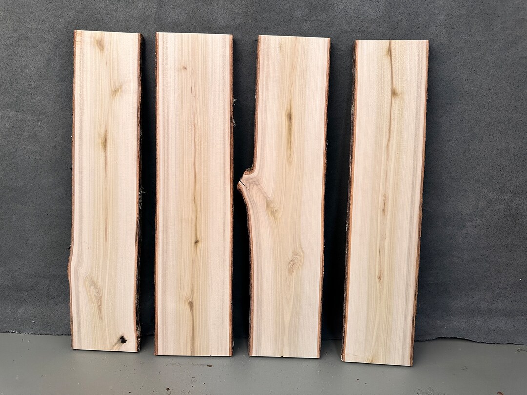 4 Poplar Wood Slabs (popset-004), Live Edge Boards, DIY Woodworking ...
