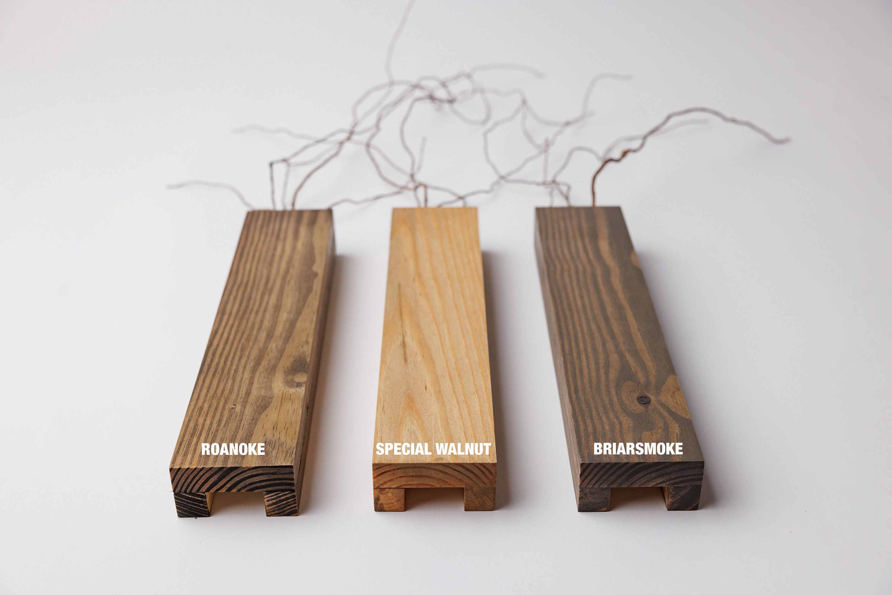 Slim Wood Wall Pockets 12-14" X 3" Vases | Made From Pine Tree Wood ...