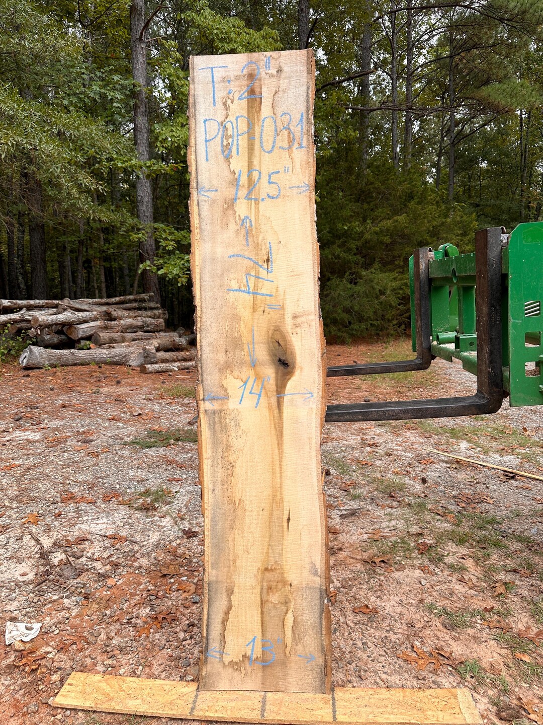 Tulip Poplar Wood Slabs POP-031, Live Edge Boards, DIY Woodworking ...