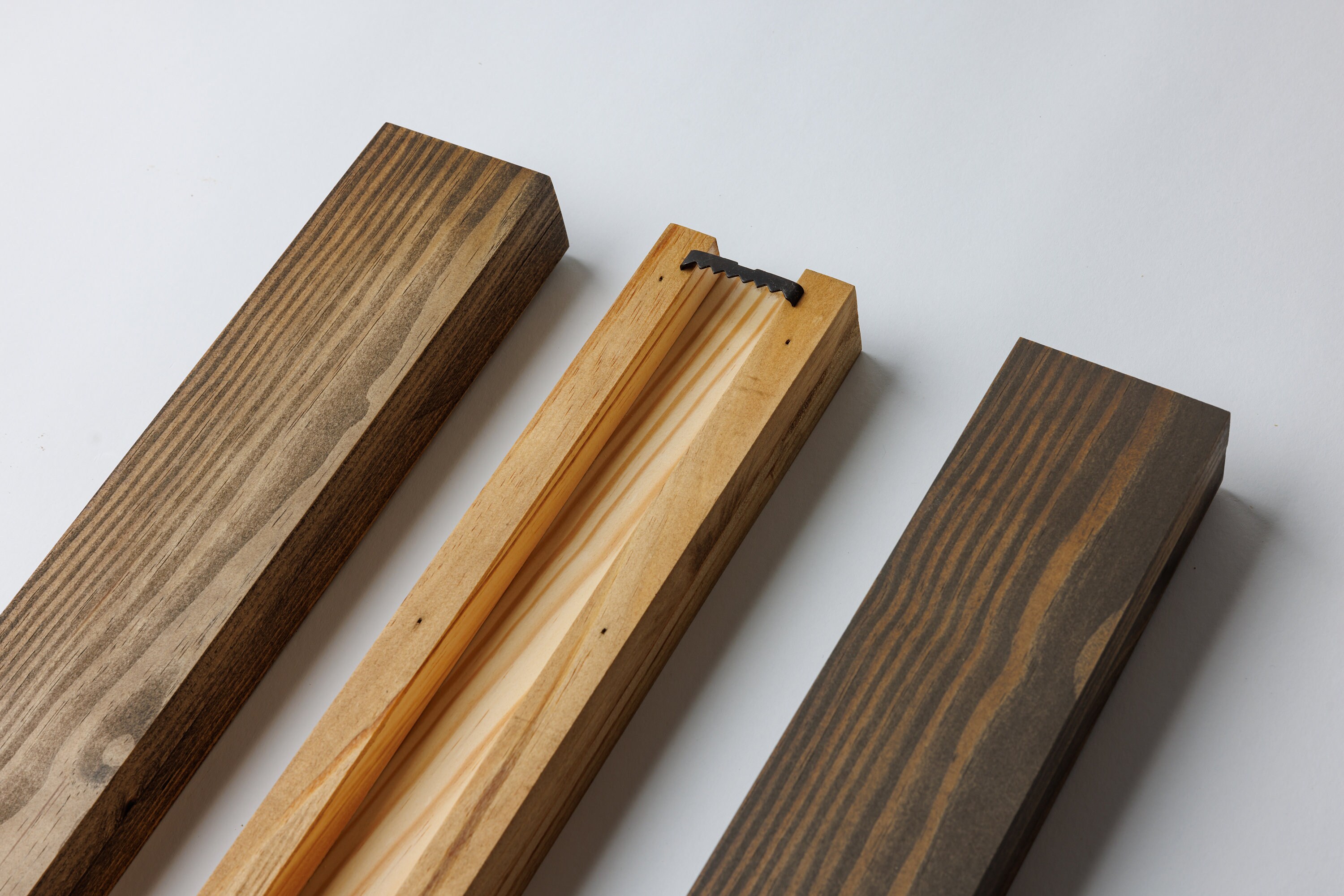 Slim Wood Wall Pockets 12-14 X 3 Vases Made From Pine Tree Wood Wood ...