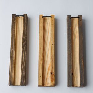 Slim Wood Wall Pockets 12-14" X 3" Vases | Made From Pine Tree Wood ...