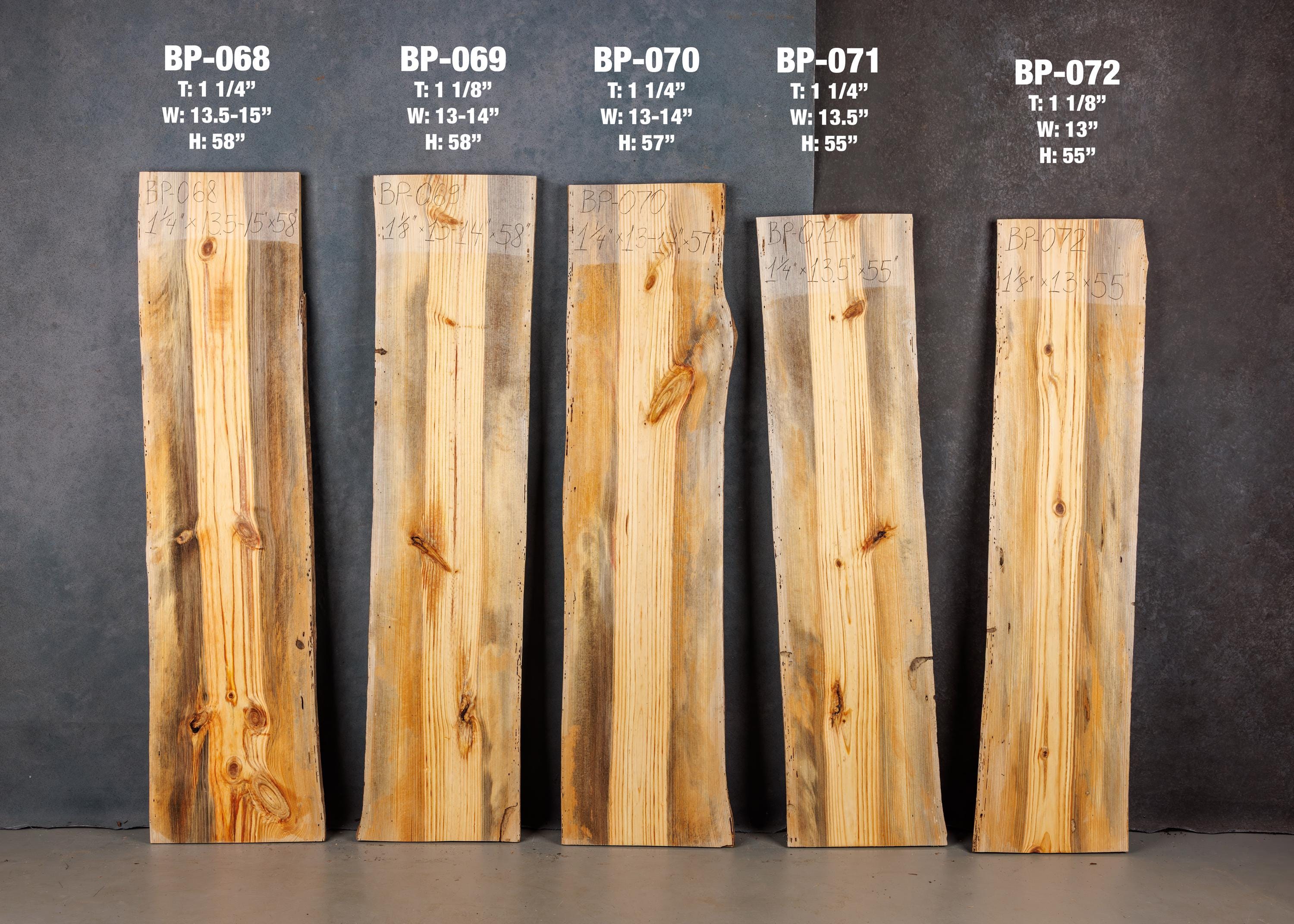 Blue Pine Wood Slabs, Rare Find Rainbow Pine, Live Edge Boards, DIY ...