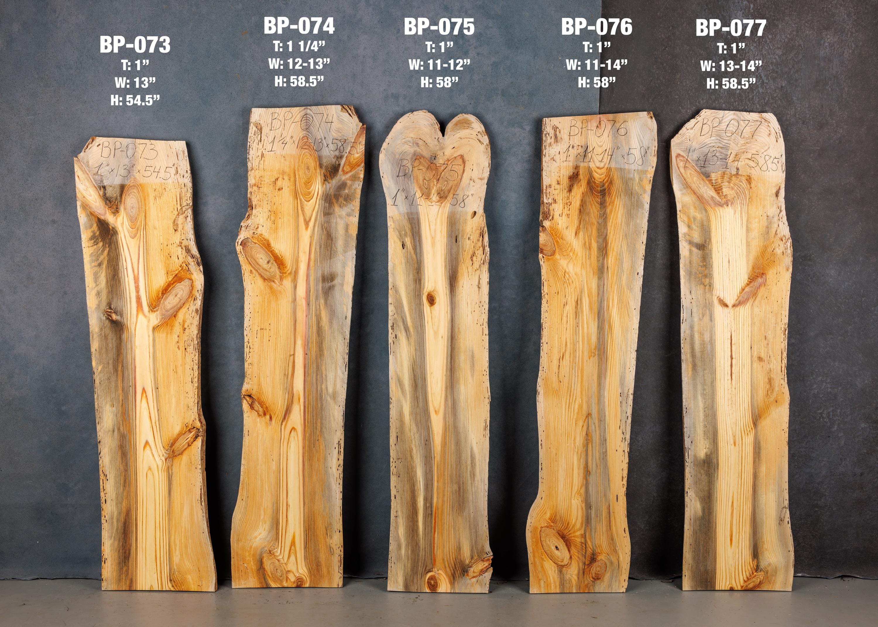 Blue Pine Wood Slabs, Rare Find Rainbow Pine, Live Edge Boards, DIY ...