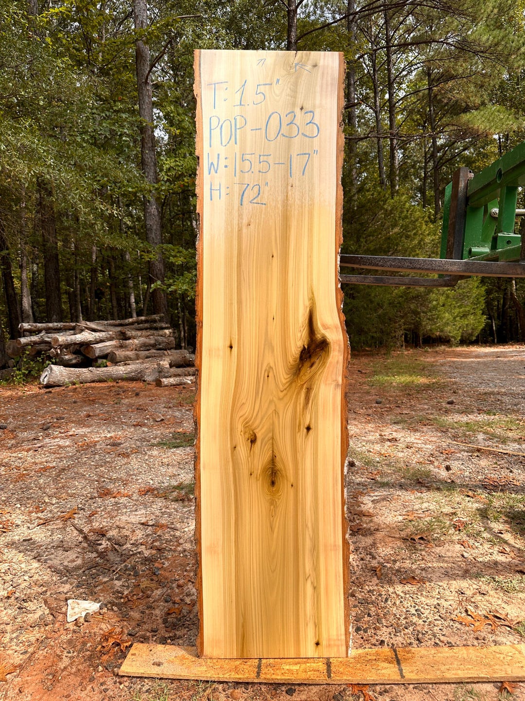 Tulip Poplar Wood Slabs POP-033, Live Edge Boards for Tabletop, DIY ...