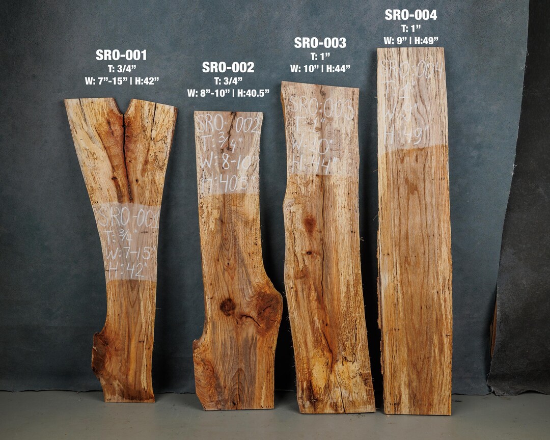 Spalted Red Oak Wood Slabs, Live Edge Boards, DIY Woodworking Supplies ...