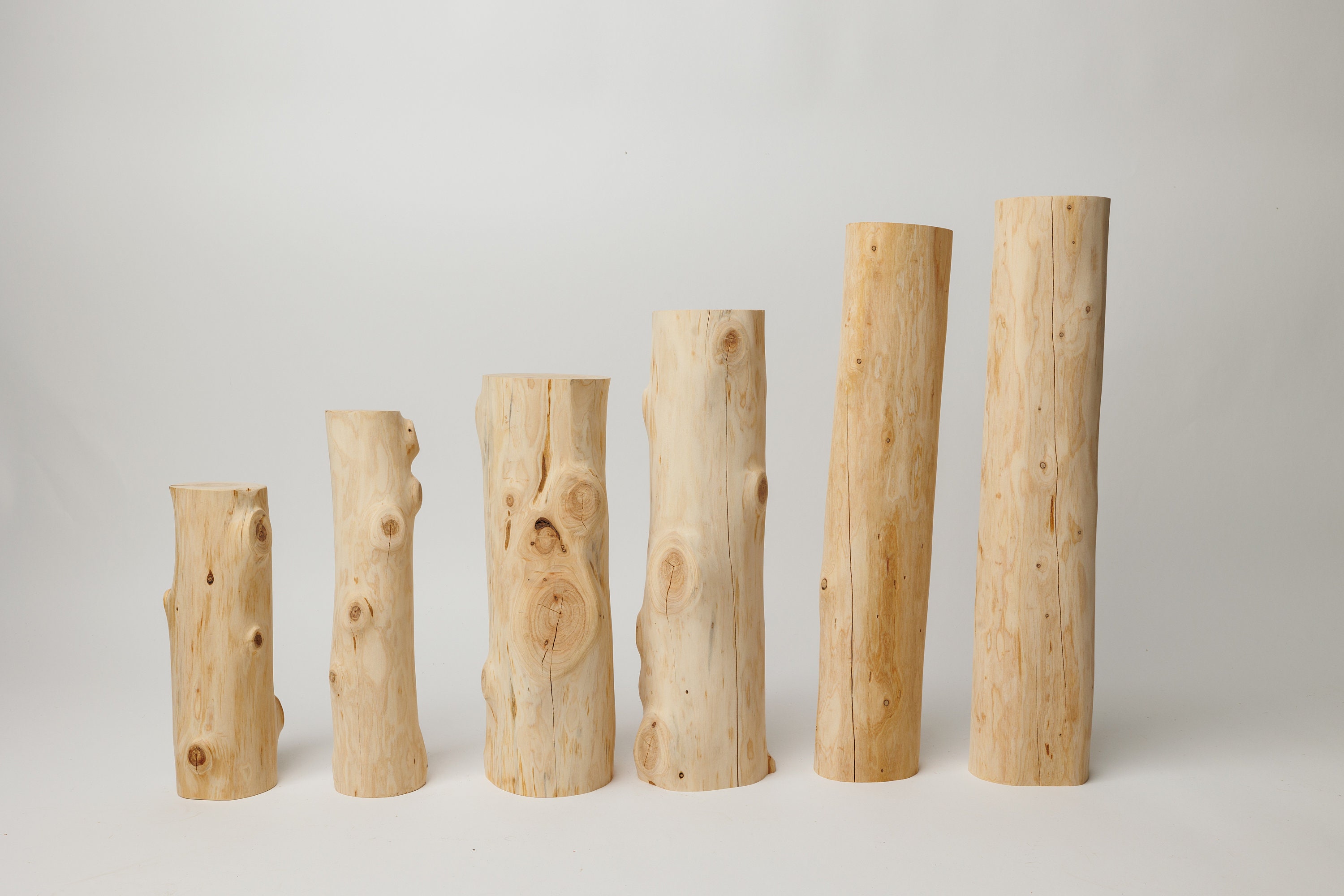 Debarked Cypress Tree Log Stumps | Rustic Wedding Decor | Rustic Table ...