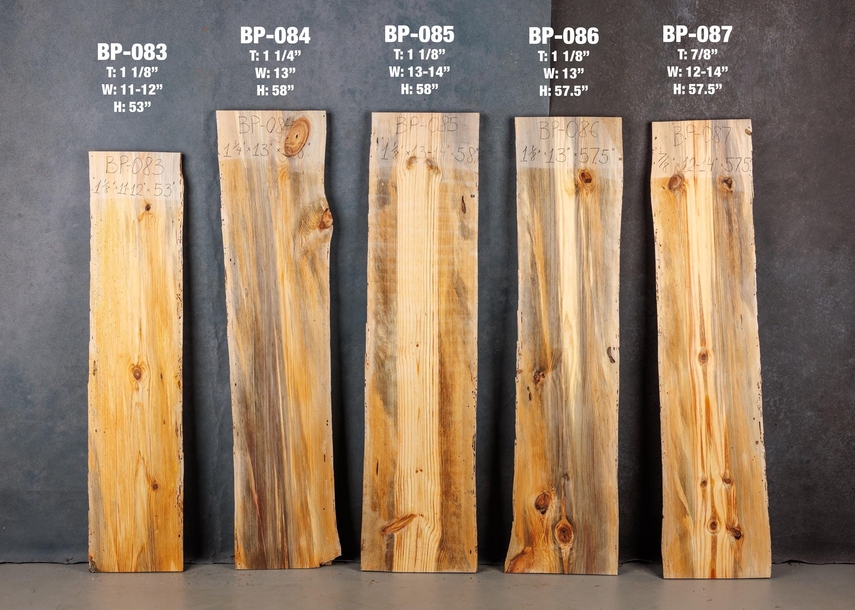 Blue Pine Wood Slabs, Rare Find Rainbow Pine, Live Edge Boards, DIY ...