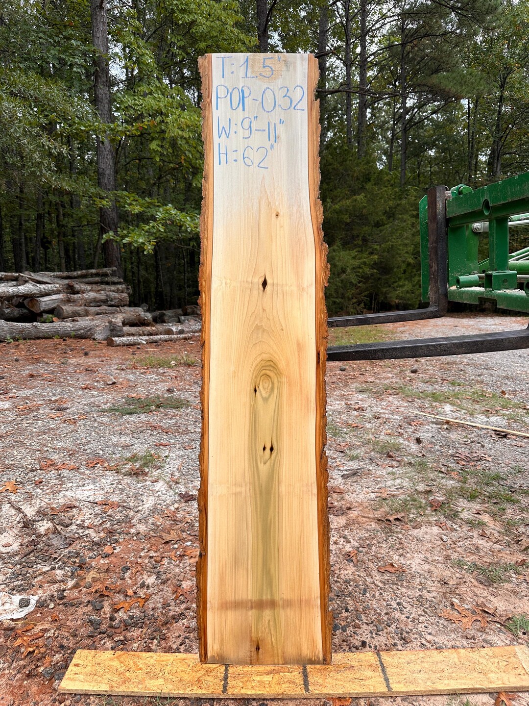 Tulip Poplar Wood Slabs POP-032, Live Edge Boards for Tabletop, DIY ...